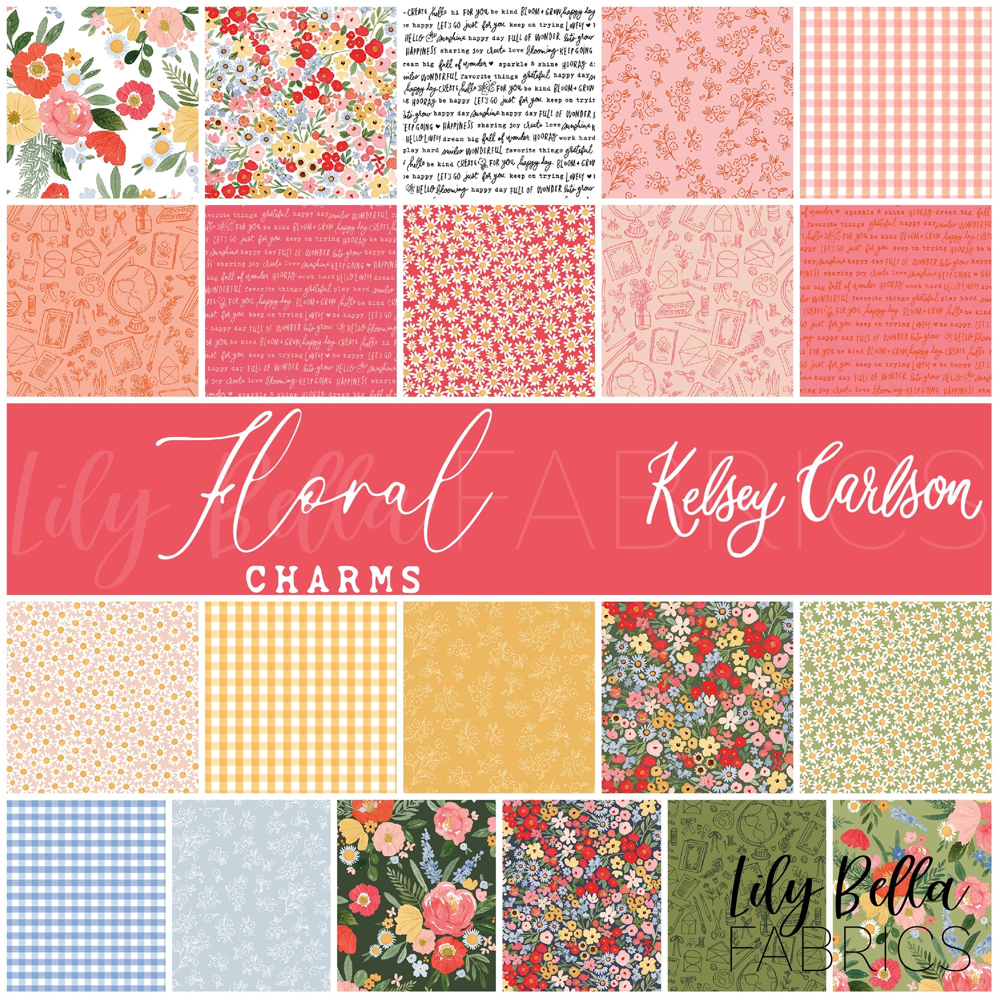 Floral Charms | Kelsey Carlson | Riley Blake | Lily Bella Fabrics