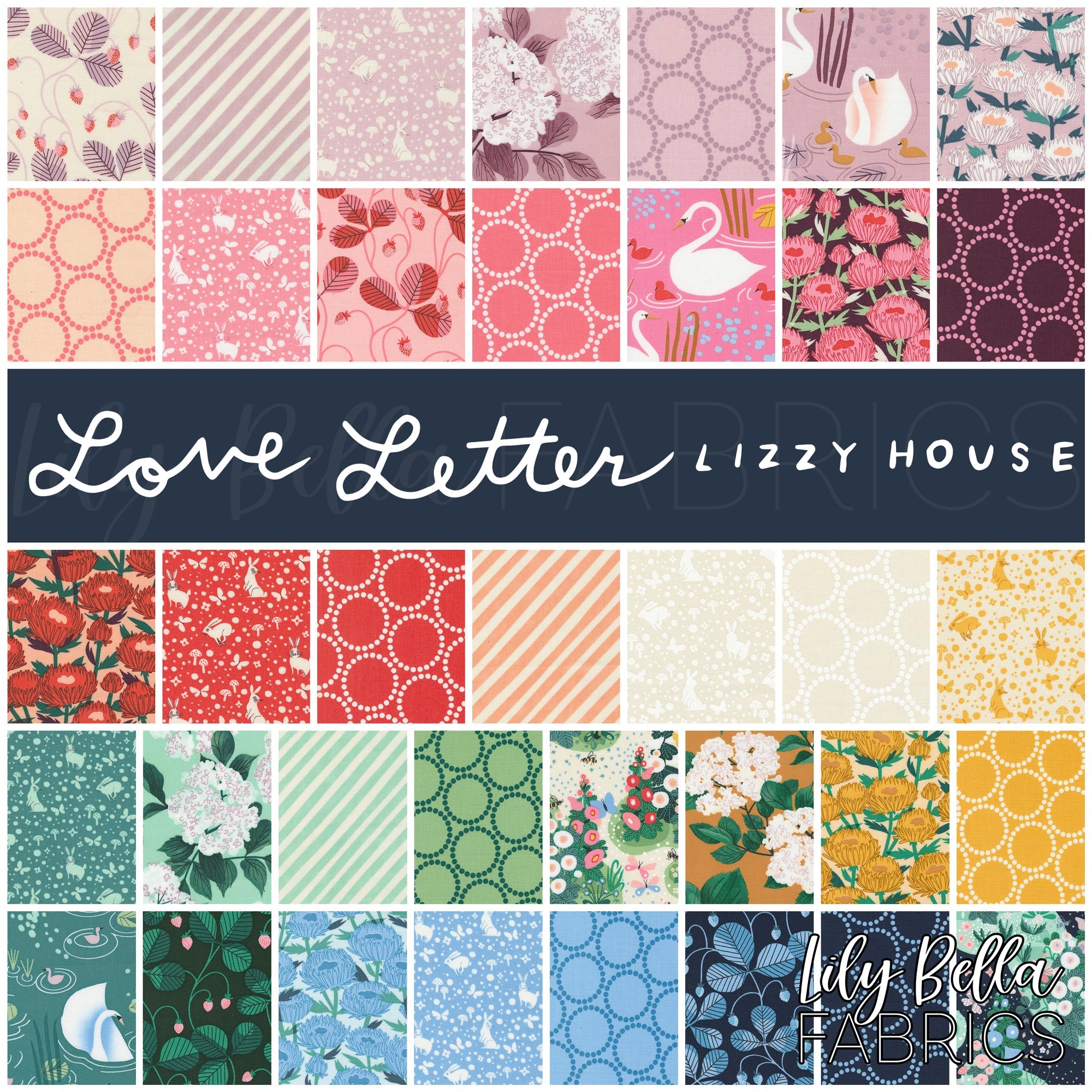 Love Letter | Lizzy House | Moda | Lily Bella Fabrics